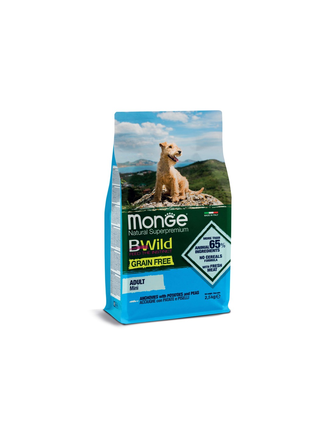 Italian food Superpremium Monge for cats and dogs