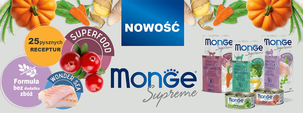 Italian food Superpremium Monge for cats and dogs